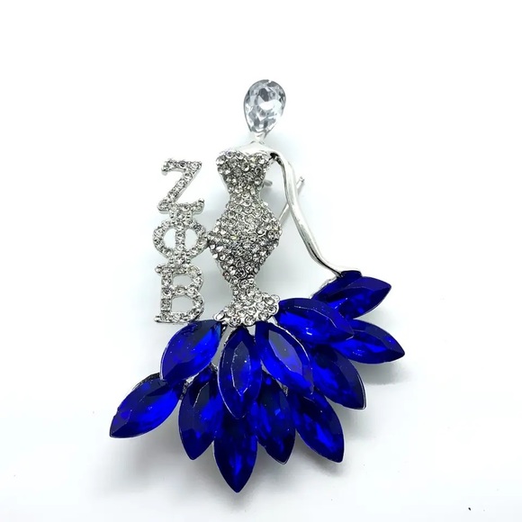 Zeta Phi Beta | Accessories | Zeta Phi Beta Glam Diva Lapel Pin | Poshmark